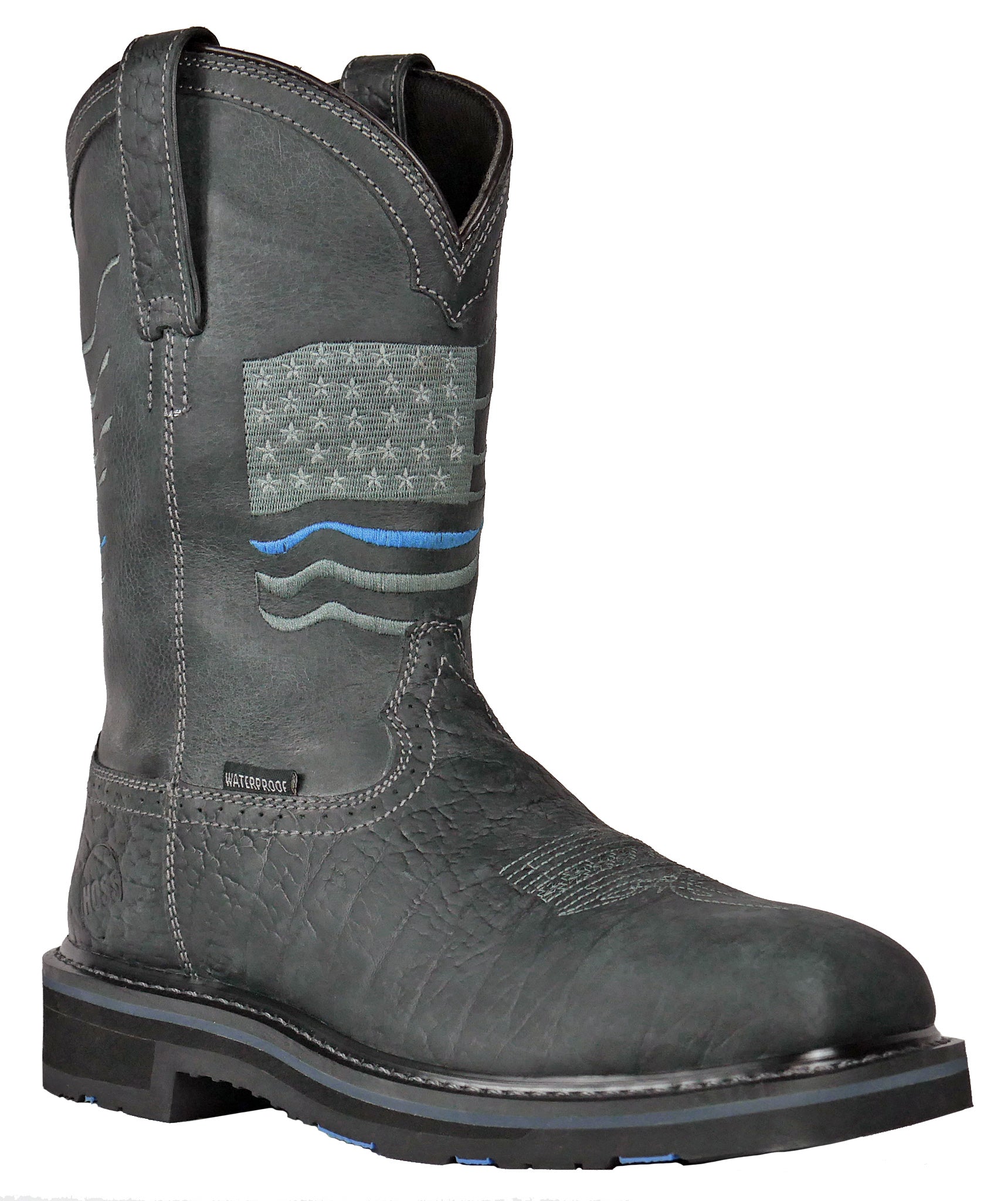 Rushmore Black Pull-On Patriotic Charcoal Composite Toe 91065