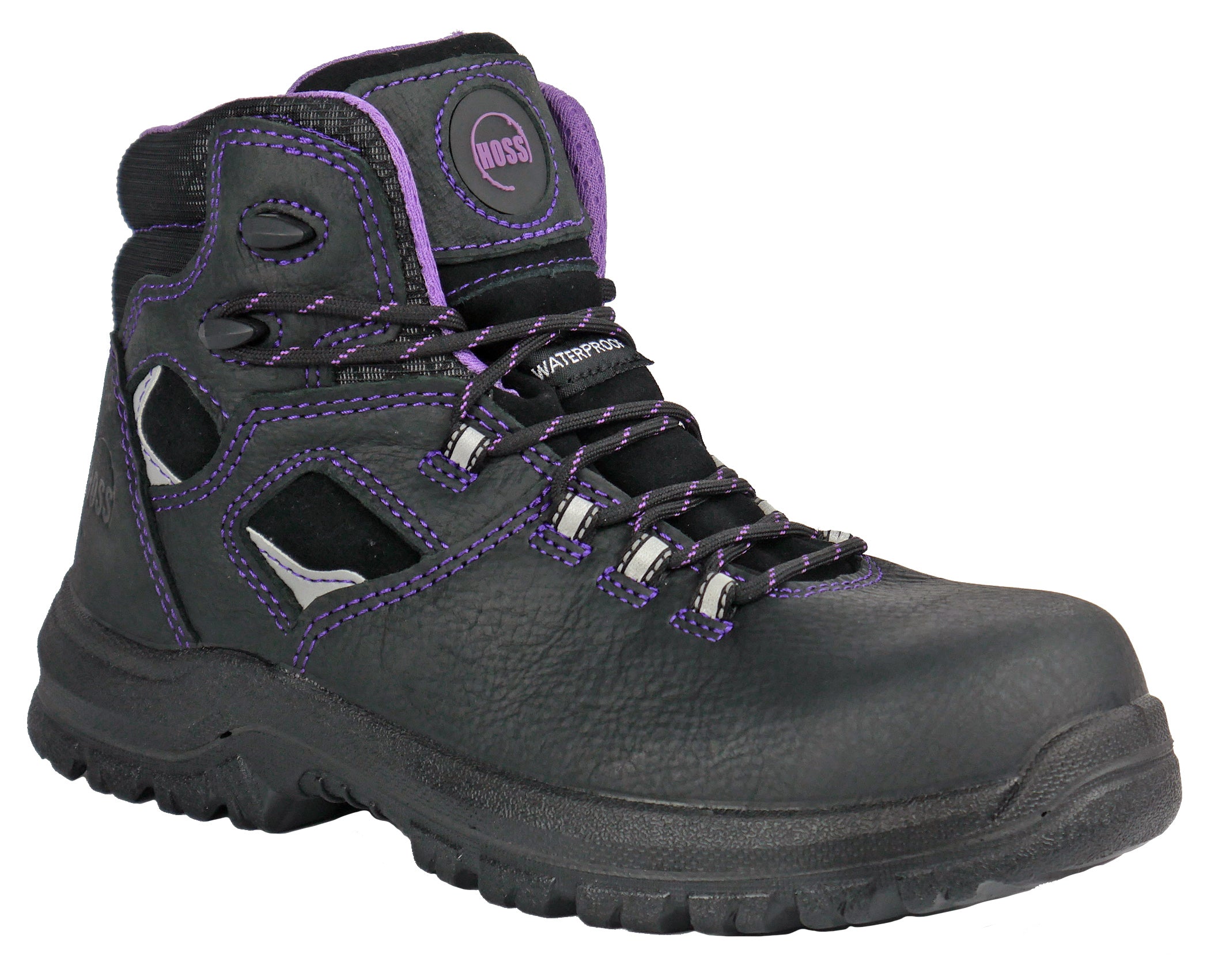 Lacy 6" Black/Purple Composite Toe 70120